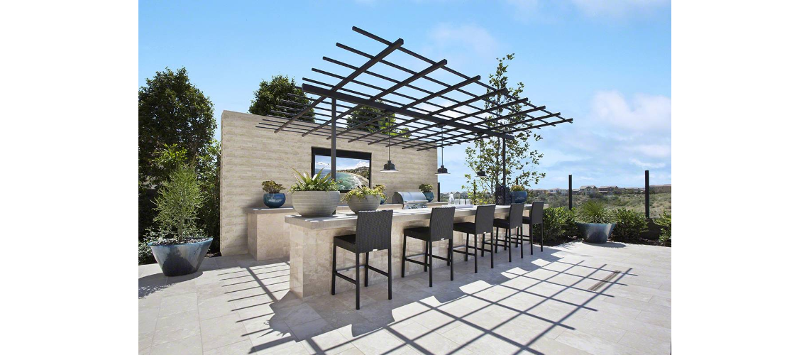 Arctic Golden Splitface Stacked Stone Panels – The Garden District