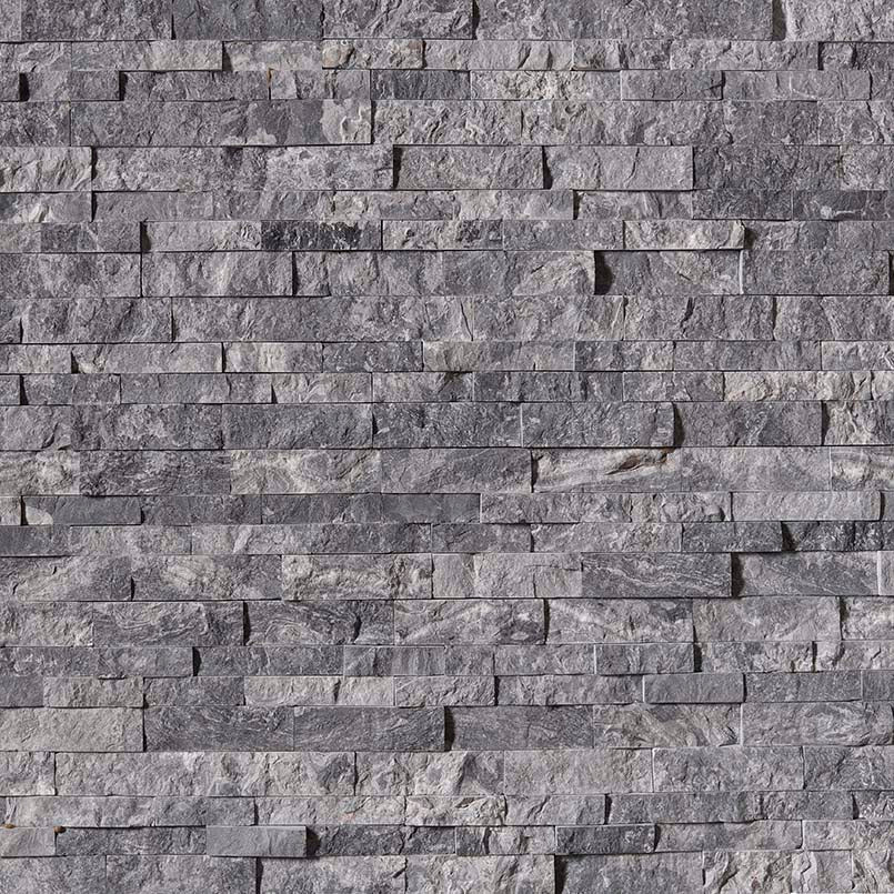 Glacial Gray Stacked Stone Panels – The Garden District